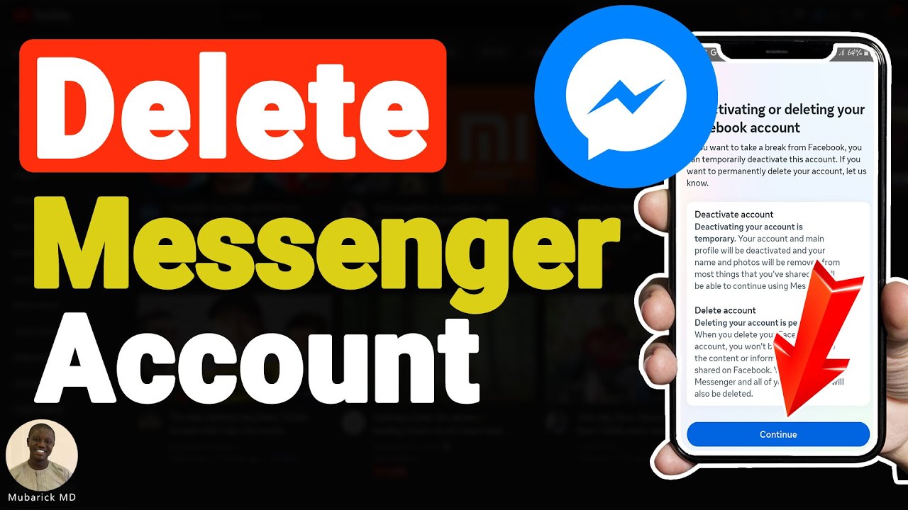 How to Delete Messenger Account - Full Guide - YouTube