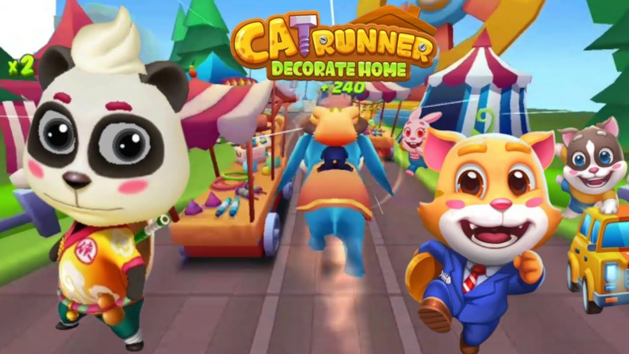 Cat Runner : Decorate Home | Panda Master | Best Runner Game New ...