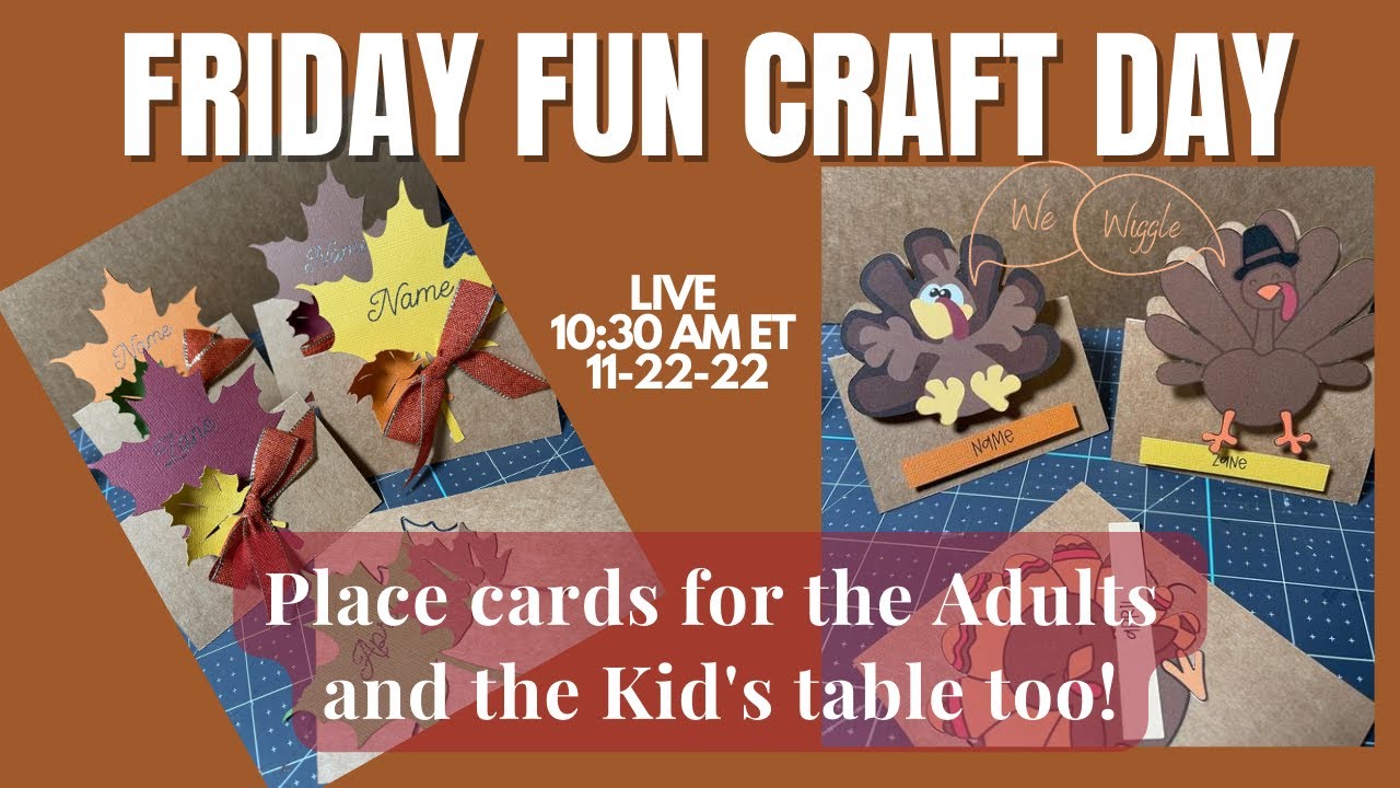 Pop Up Place cards for the Adult table & kids table - with a wiggle ...