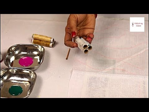 Beautiful Stylish Neck Design नलकी (Thread pipe) की मदद से ,Model Neck ...