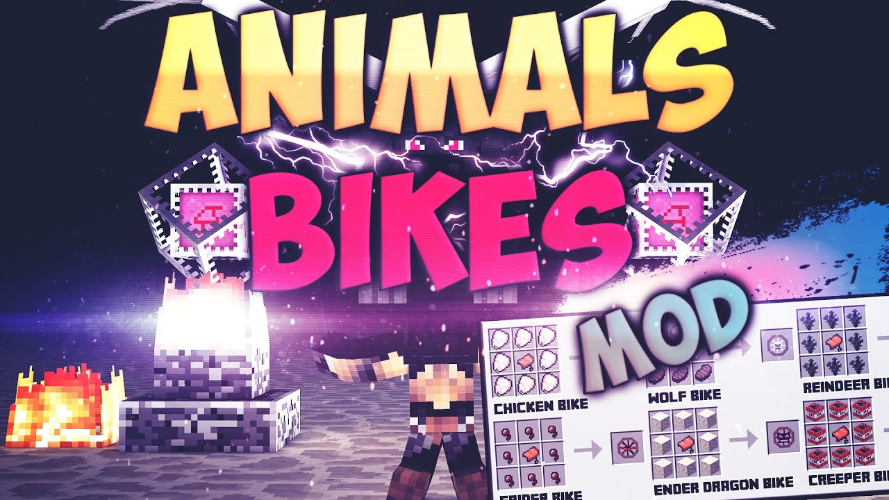Monturas Legendarias !! [Animal Bikes Minecraft Mod][1.9] - YouTube