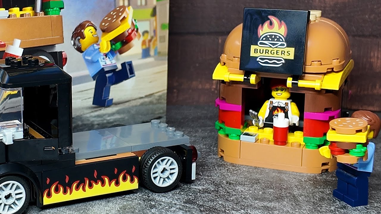 LEGO City Burger Van Speed Build 60404 - YouTube