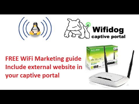 How to include extenal website in nodogsplash captive portal - YouTube