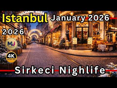Real Istanbul Night Walk in Winter (4K) | Sirkeci After Dark