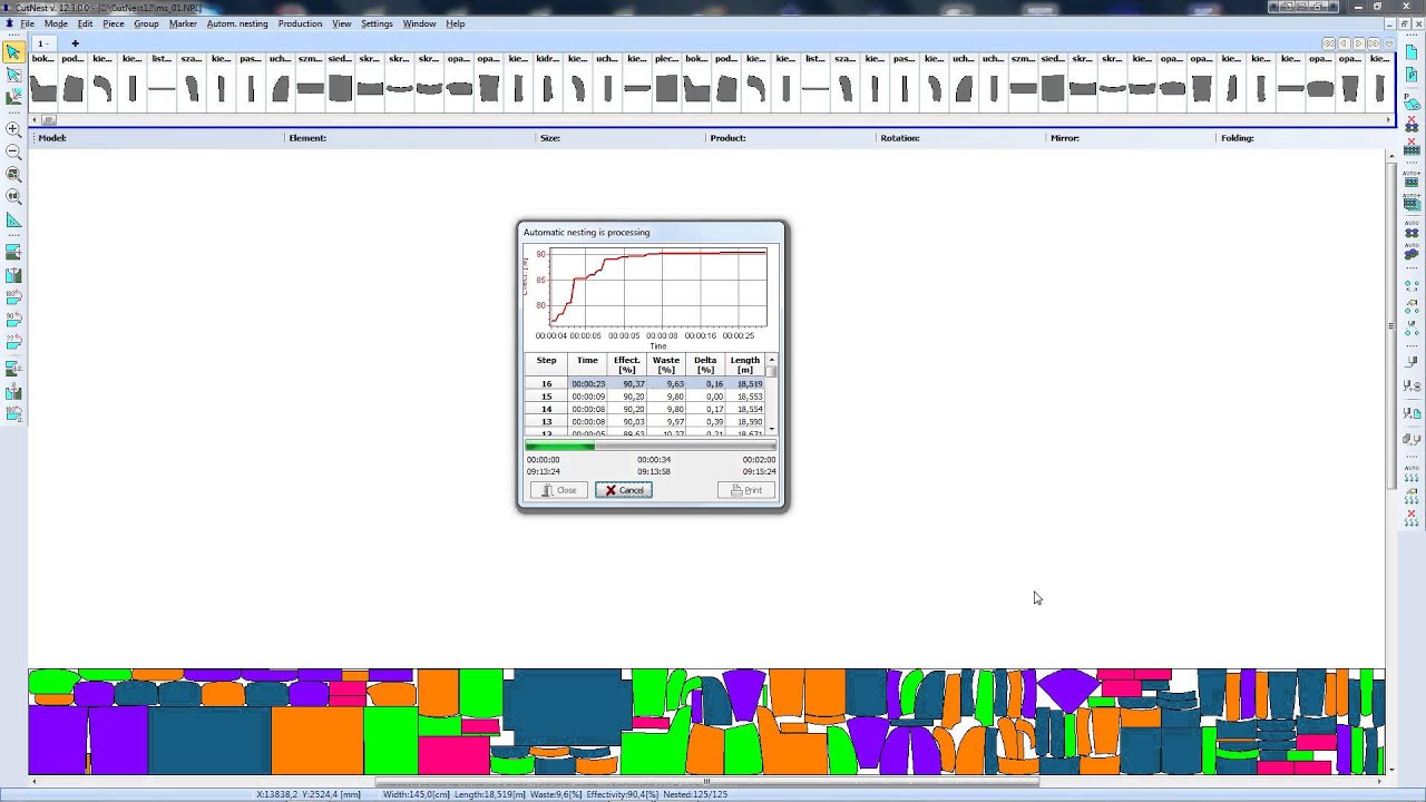 MiriSys CutNest - Auto nesting on fabric textile for furniture ...