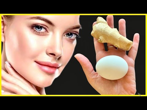 60 Yaşında Olsan Bile 30 Görünün. Yumurta ve Zencefil ile Yüzdeki Leke Ve Kırışıklıkları Sil