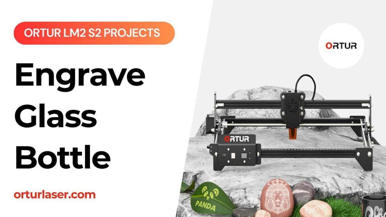 How to Engrave a Glass Bottle with Ortur Laser Master 2 S2 | LaserGRBL - YouTube