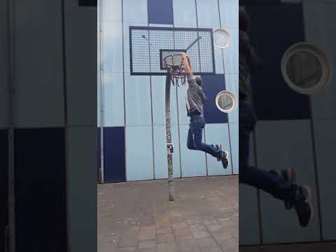 Climbing on a basketball loop