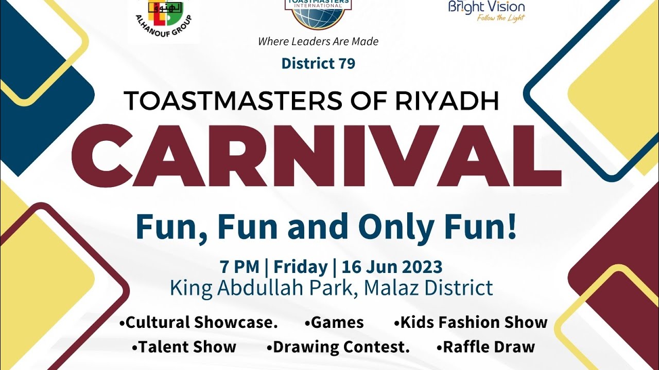 Toastmasters Carnival@Riyadh by Dist 79 - YouTube