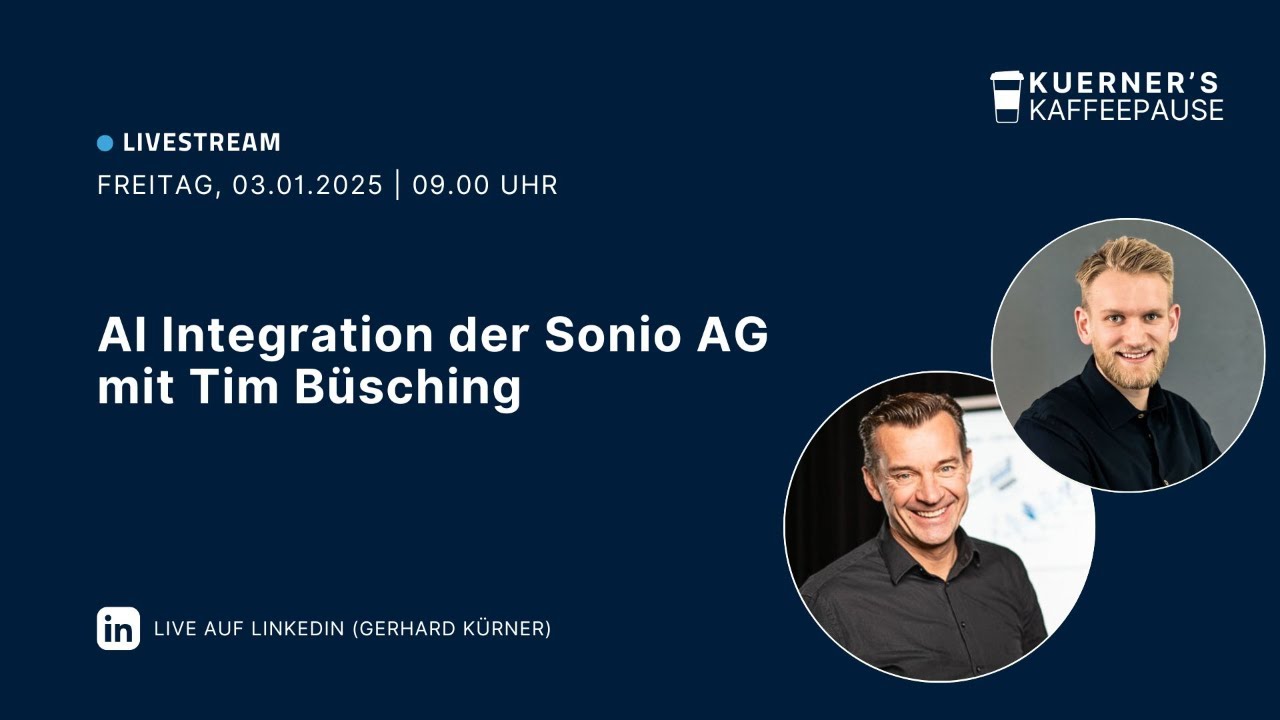 KI-Integration bei der Sonio AG mit Tim Büsching! - YouTube