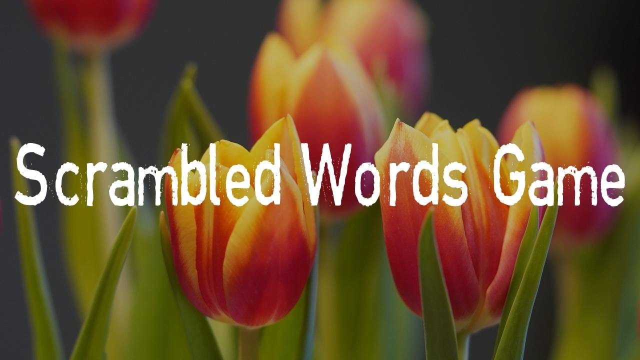 Scrambled Words Game, Play Words On Stream With Us - YouTube