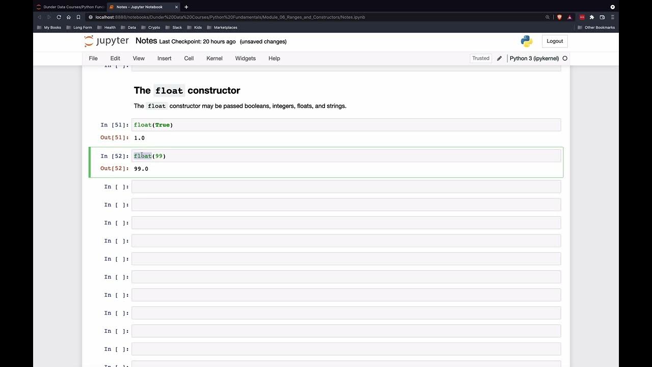 06 The Float Constructor Youtube