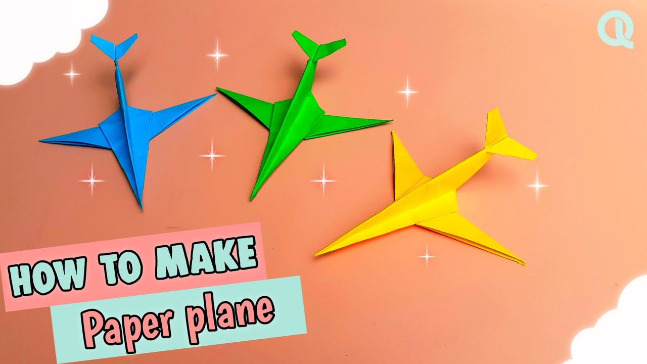 Origami paper plane | easy way to make airplane origami - YouTube