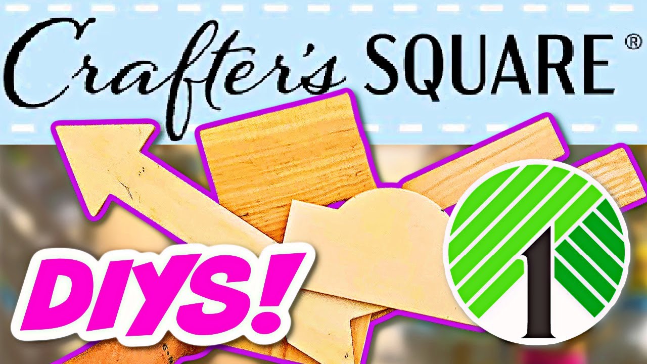 NEW! Crafters Square Dollar Tree DIYS (So Easy!) - YouTube
