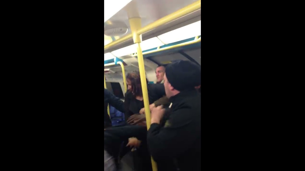 london underground fight new year eve 2014 - YouTube