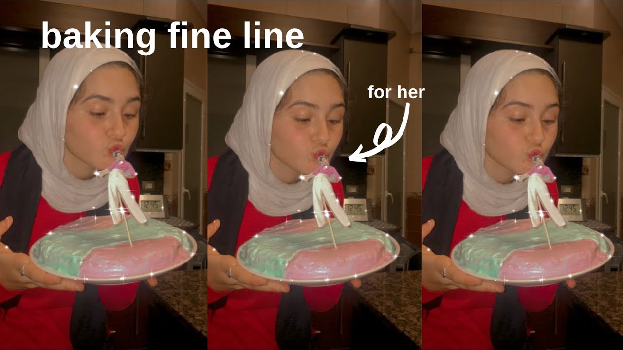 attempting to bake a 'fine line' birthday cake - YouTube