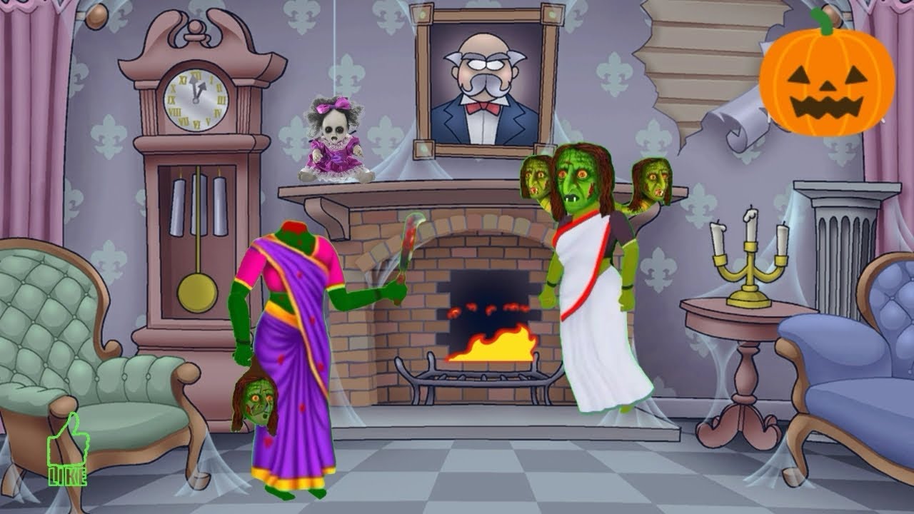 भूतिया घर|Bhutiya Ghar|👻😳👻😳 #cartoon #trending - YouTube