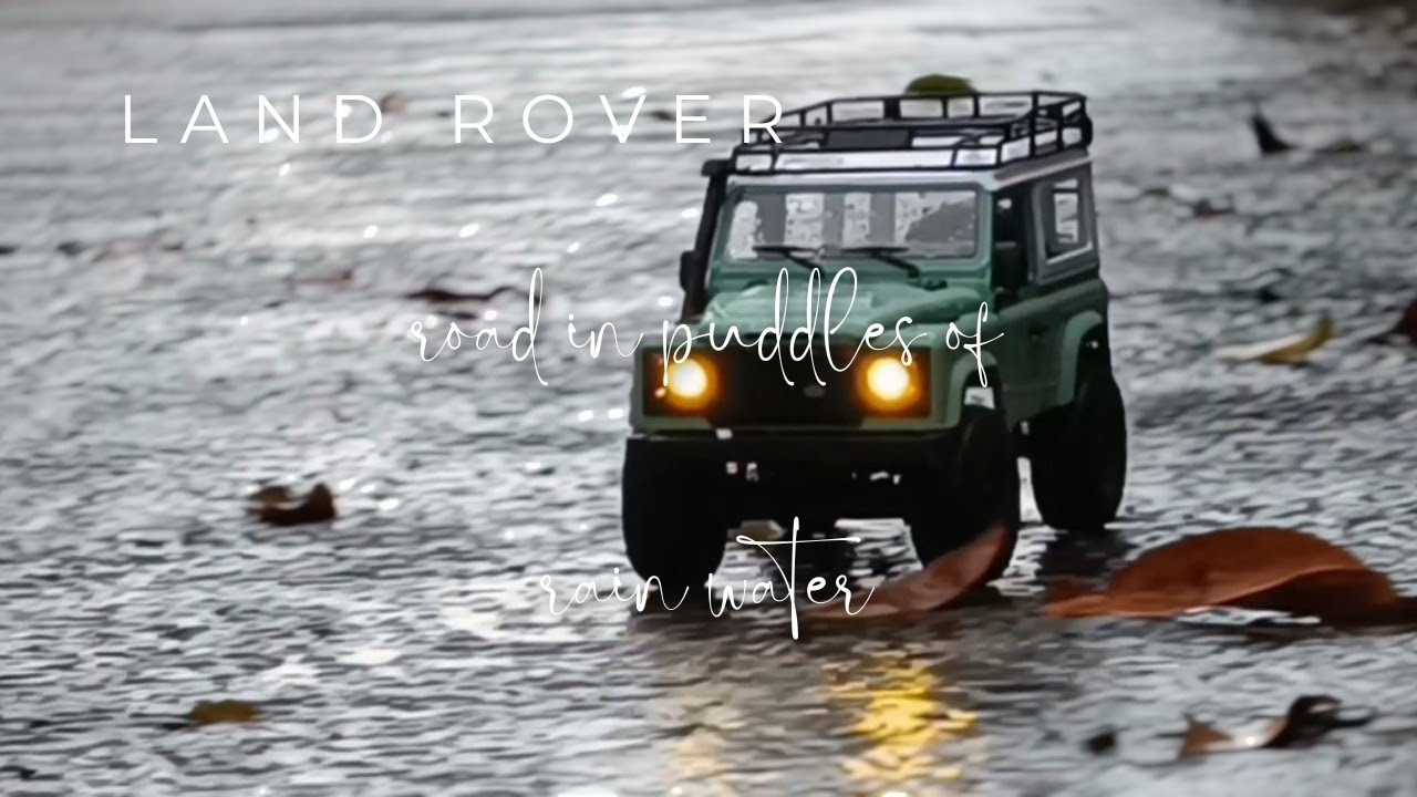 The Land Rover ran into a puddle of rainwater and fell ‼️Land rover rc ...