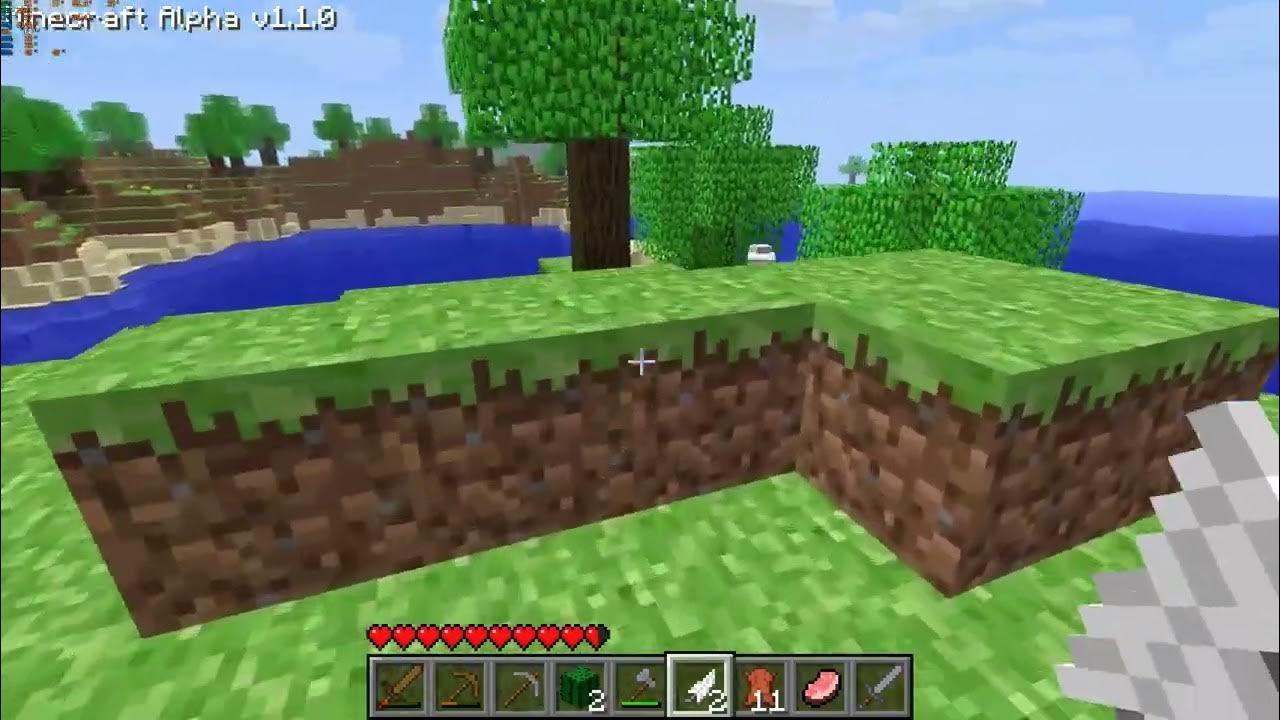 Minecraft Alpha 1.1.0 - YouTube