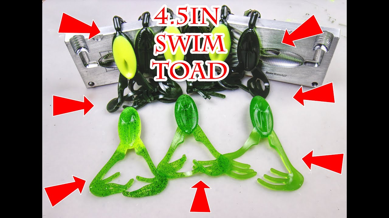 Summer/Spring Swim Toad Frog bait - YouTube