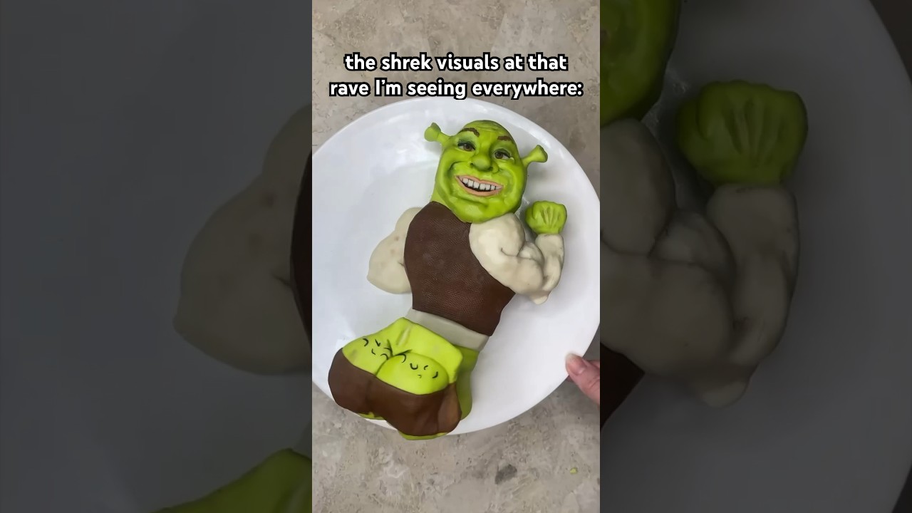 Anyone else on the shrek rave visuals side of the internet right now👀 # ...