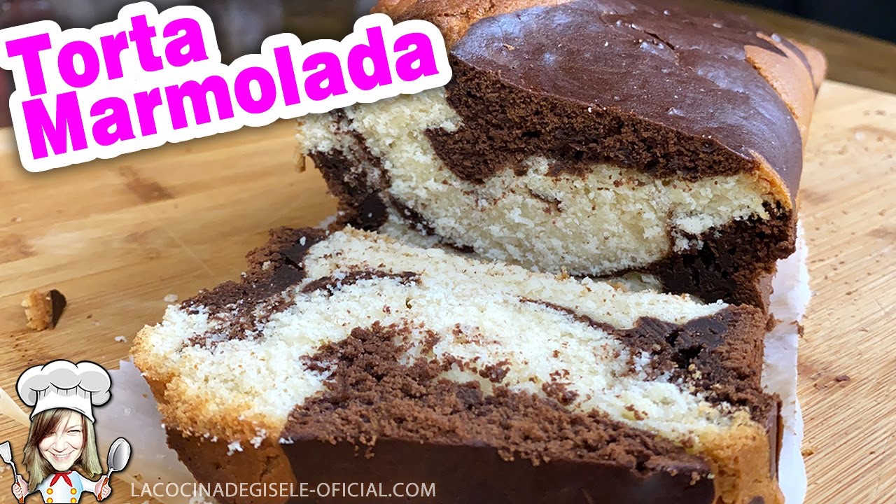Torta Marmolada de vainilla y chocolate super facil! - YouTube