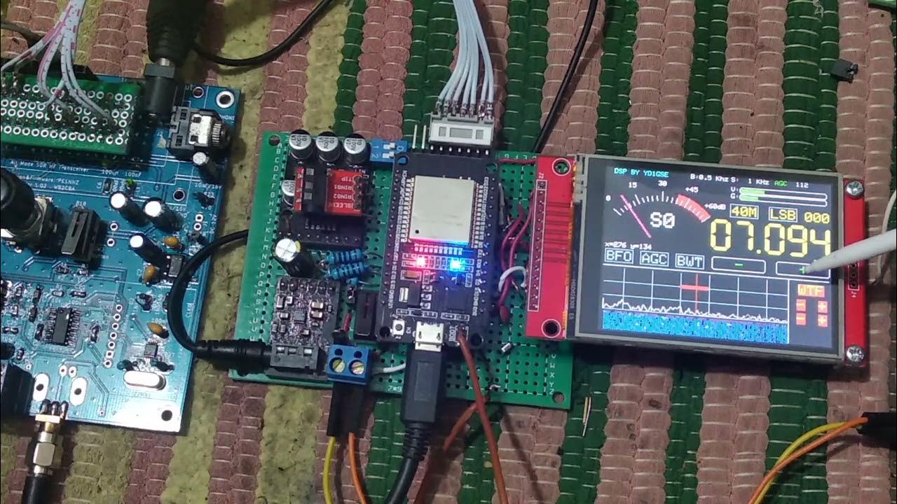 usdx ESP32 tft LCD ILI9341 control touch screen - YouTube