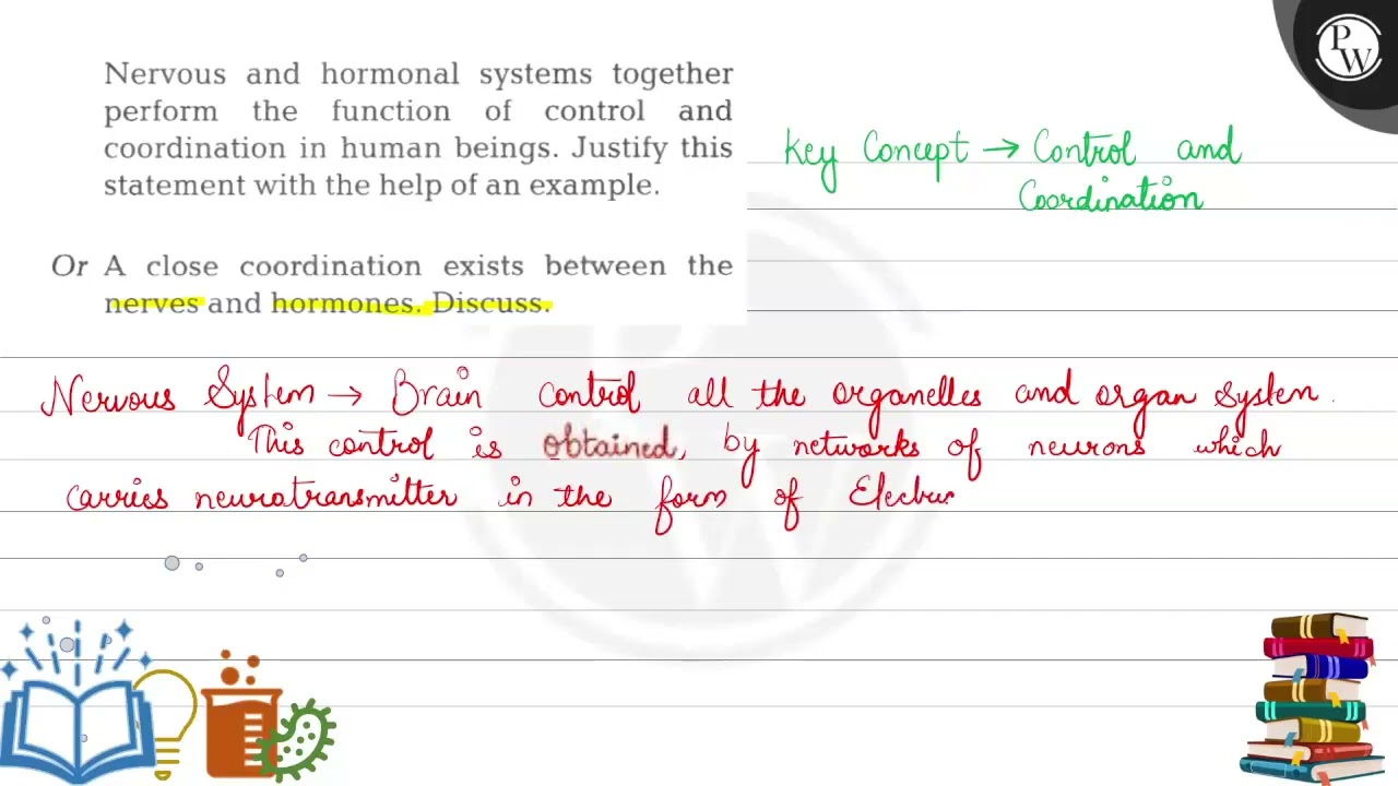 Nervous and hormonal systems together perform the function of contr ...