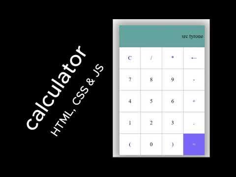 Build a simple Powerful Calculator from Scratch | HTML, CSS, JavaScript - YouTube