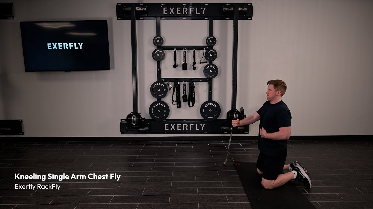 Kneeling Single Arm Chest Fly | Exerfly RackFly - YouTube