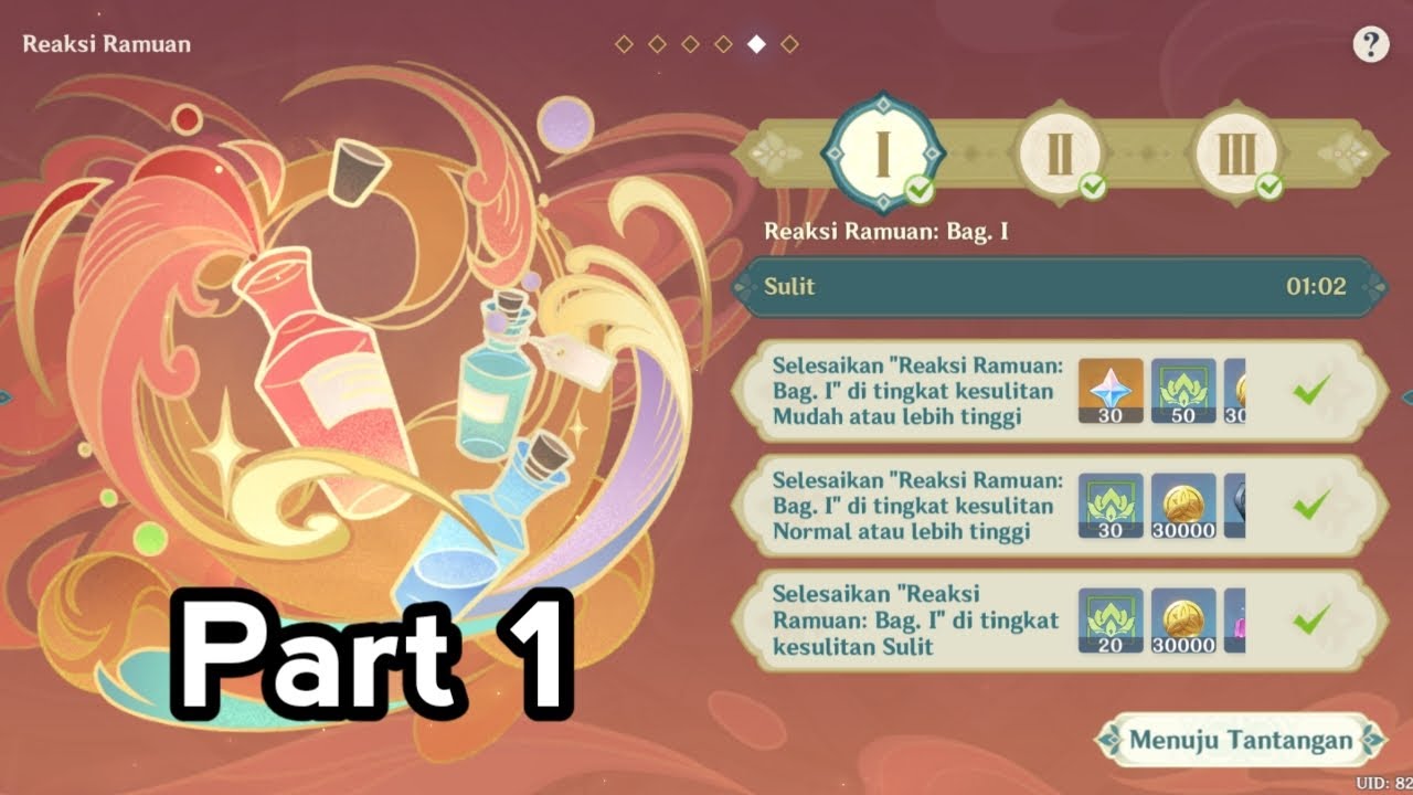 Day 1 Reaksi ramuan | Genshin impact - YouTube