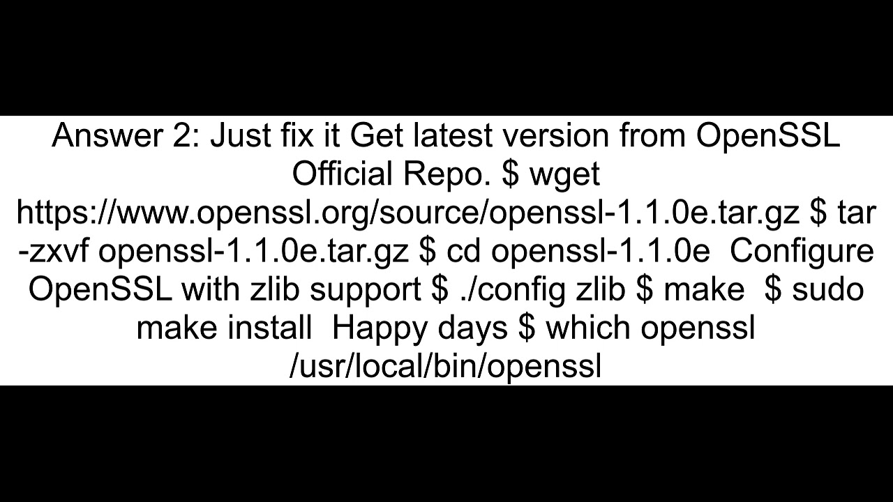 Error andNo39 zlibandNo39 is an invalid command - YouTube