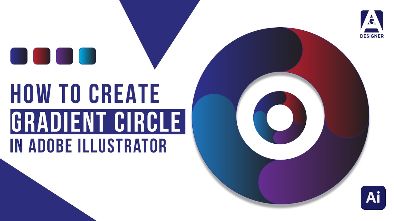 How To Create Gradient Circle in Adobe Illustrator | Tutorial | Hindi ...