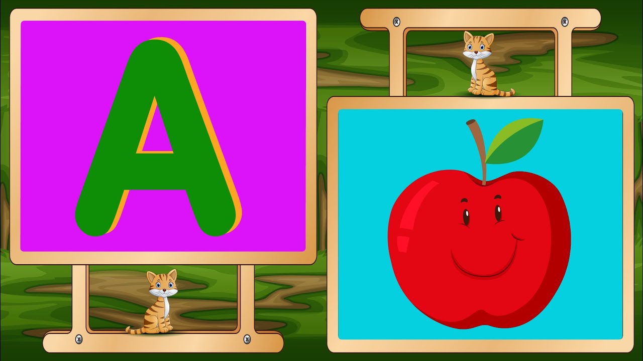 A for Apple | ABC Phonics Song | ABC Song | ABCD | English Alphabet ...