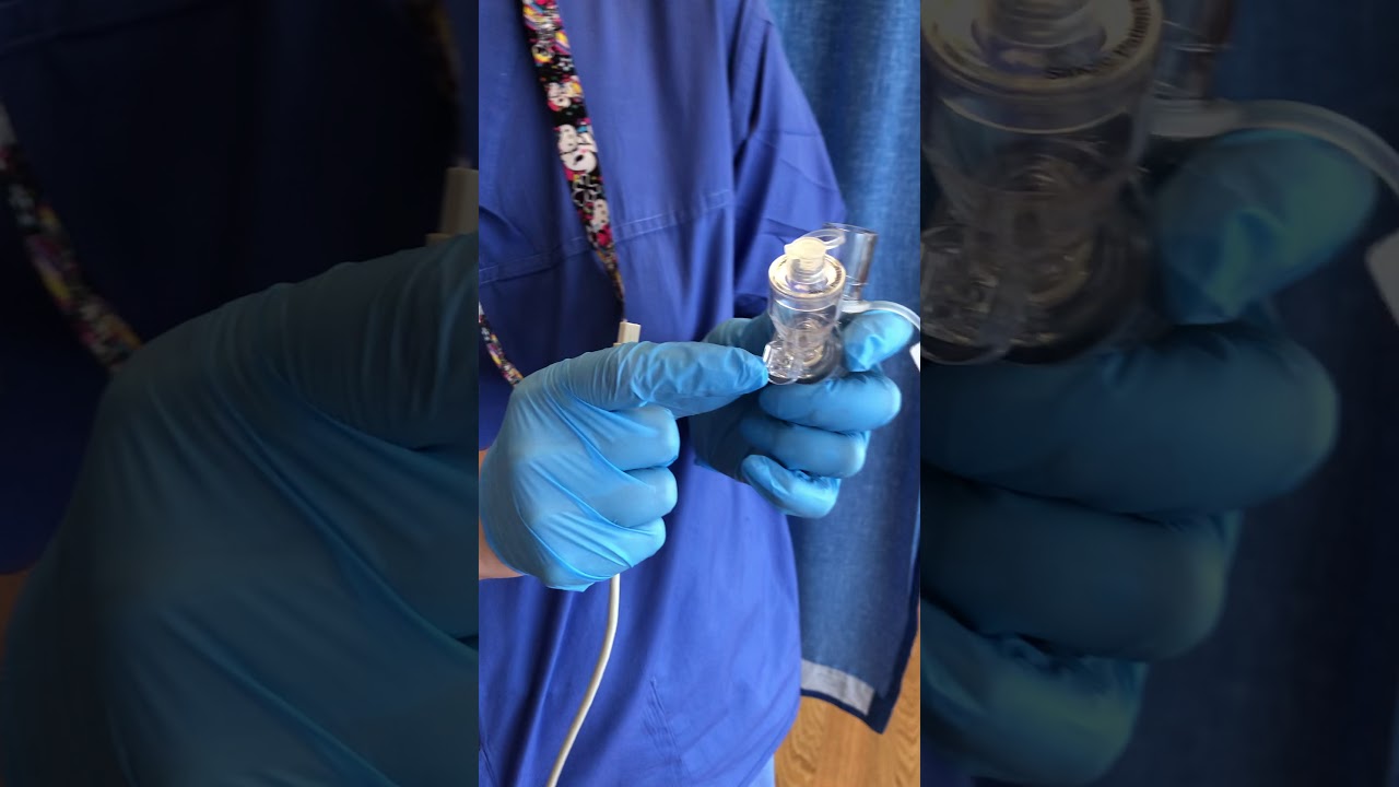 Aerogen nebuliser via COVID complaint NIPPV 3+ set-up - YouTube