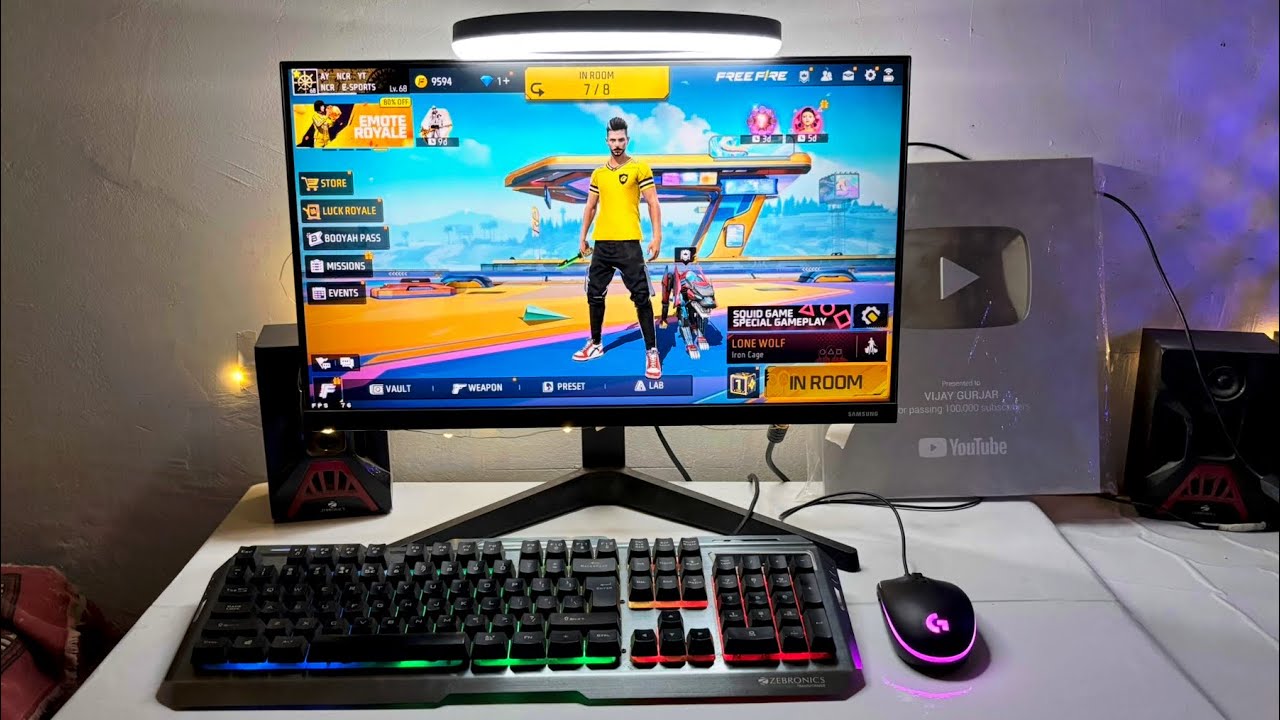 Free Fire PC Gameplay in 144 FPS | RYZEN 5 5600G & RX 7600 - YouTube