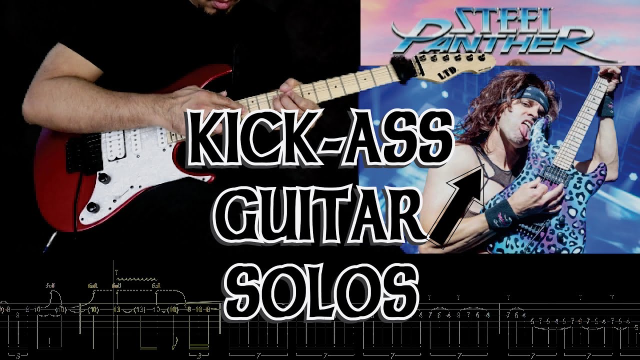 5 STEEL PANTHER GREAT GUITAR SOLOS - Awesome Solos! - YouTube