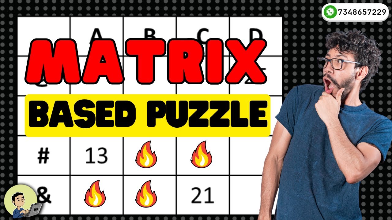 PAID COURSE Puzzle - 41 (MATRIX BASED) || #puzzles #ibps #sbipo # ...