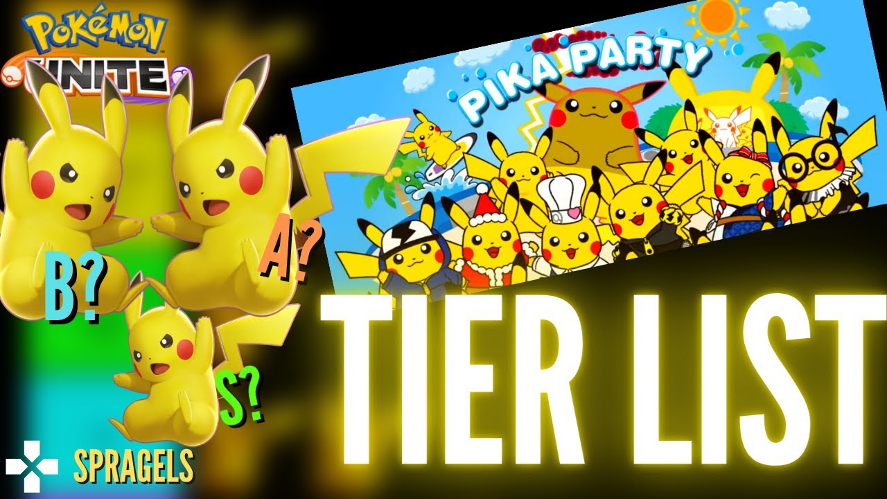 Pika Party Pokemon Unite TIER LIST! - YouTube