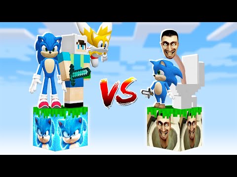 SONIC TEK BLOK VS SKIBIDI TOILET TEK BLOK - ⚠️ Minecraft