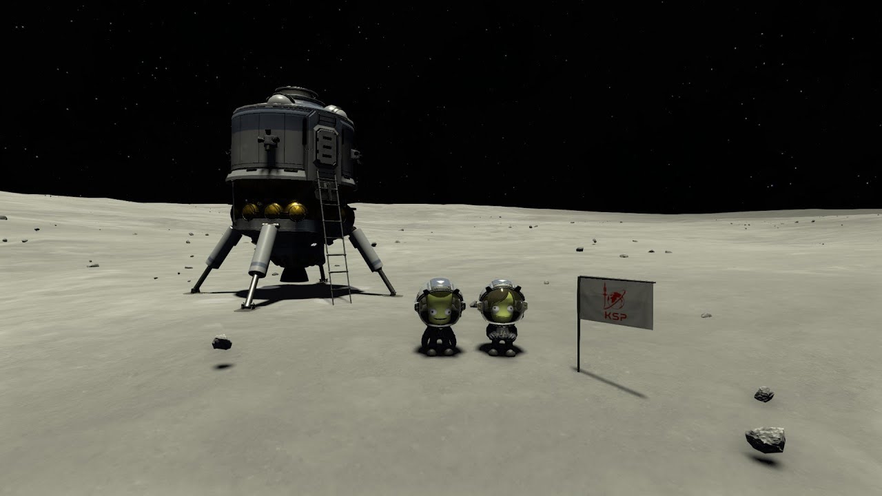 KSP2 "Apollo 11" Part 3 - Landing on the Mun (Gameplay/Guide) - YouTube