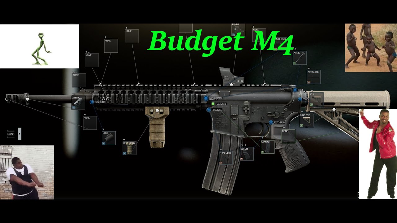 Budget m4a1 build + factory meme run. #tarkov #meme - YouTube