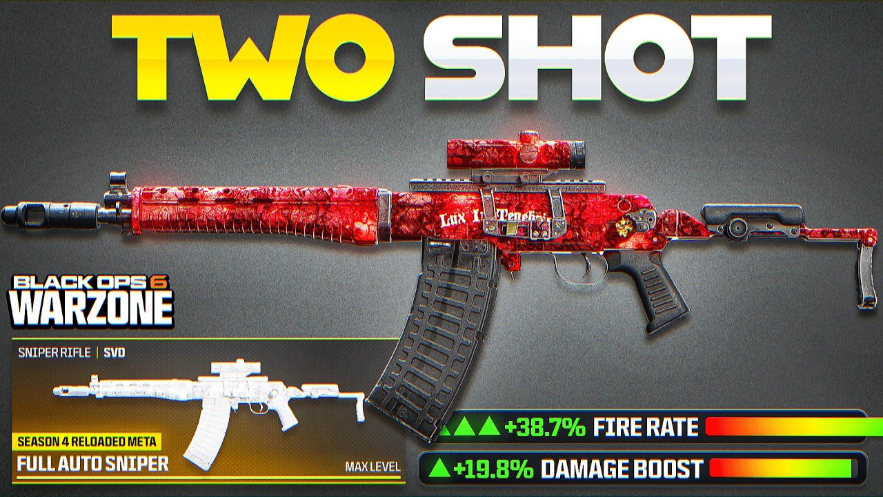 the *NEW* SVD FULL AUTO ATTACHMENT MOD in WARZONE BO6! (Best Sniper ...