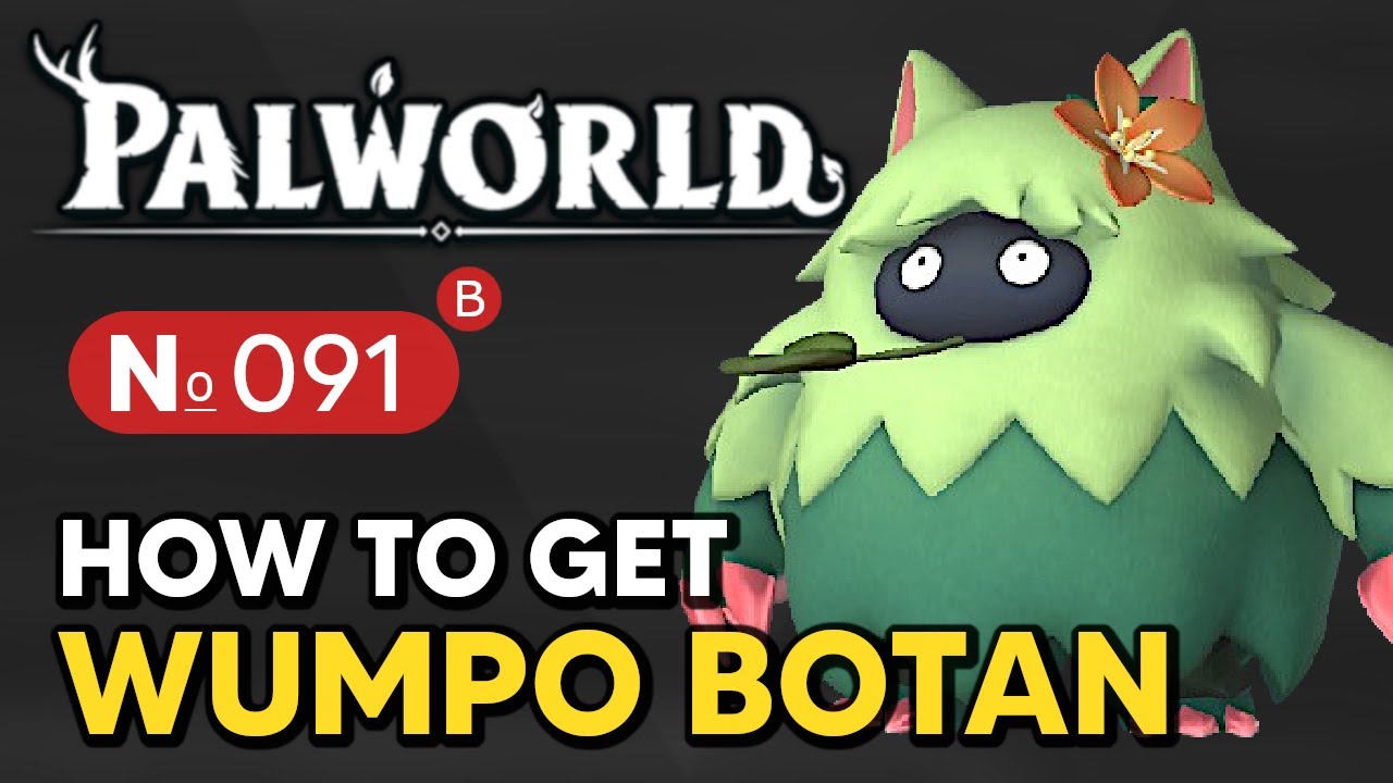 Palworld - How to Get WUMPO BOTAN (Paldeck 091 B) - YouTube