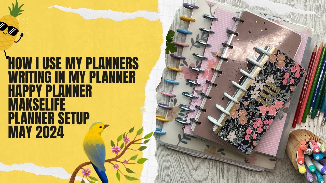 How I use my planners ? Writing in my planners/Happy Planner/ Makselife ...
