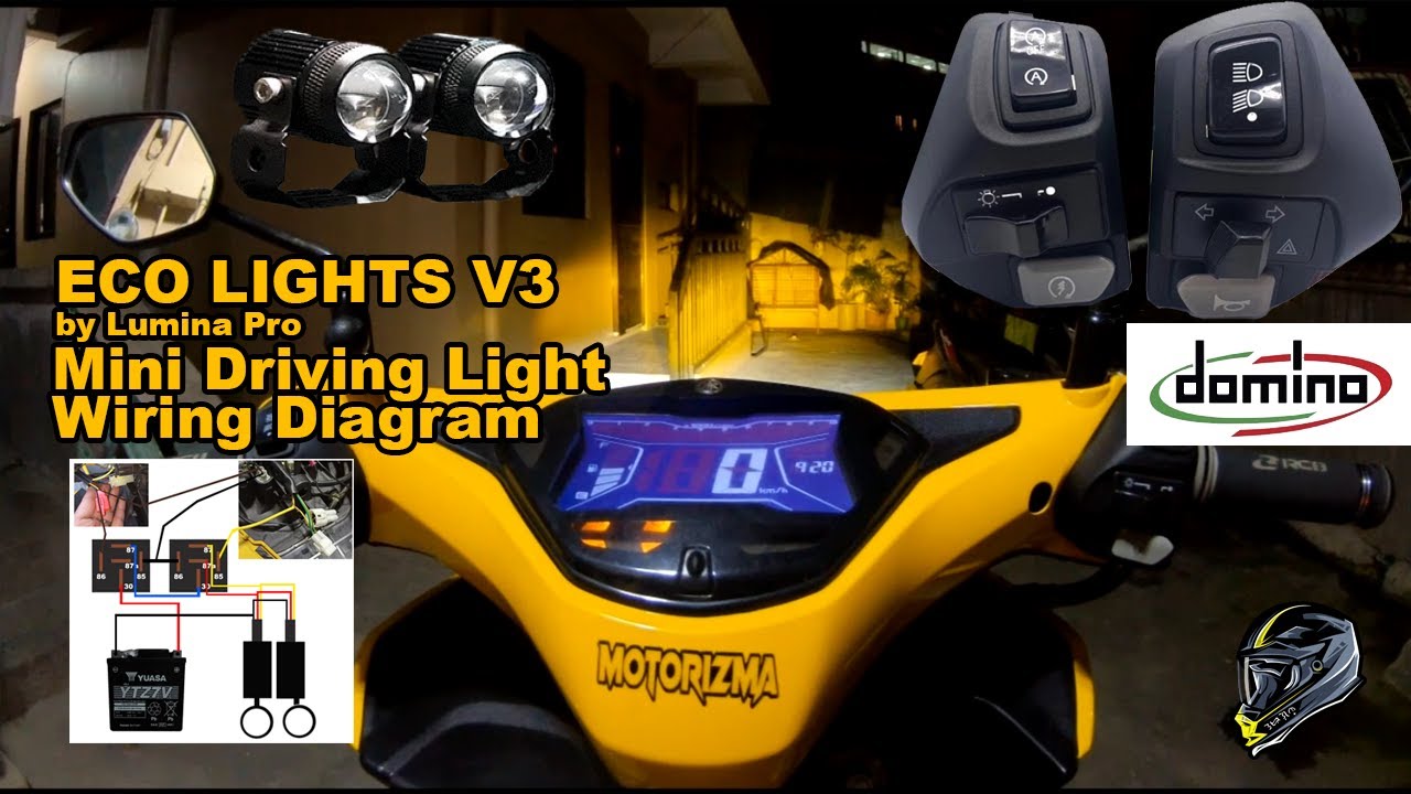 Mini Driving Light Diagram | Eco Lights V3 by Lumina Pro | Dual Mode ...