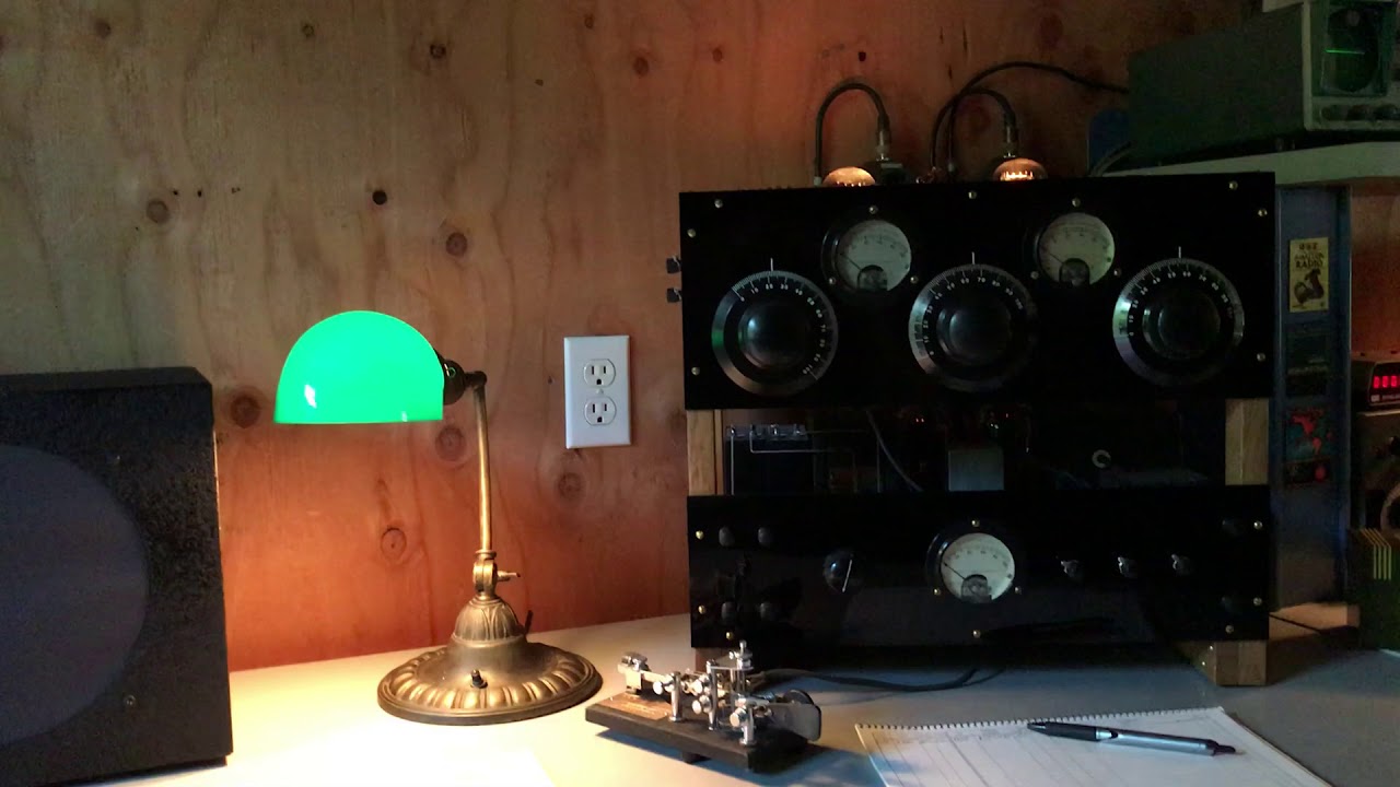 1930s Station - National NC-101X and 1928 MOPA Transmitter - YouTube
