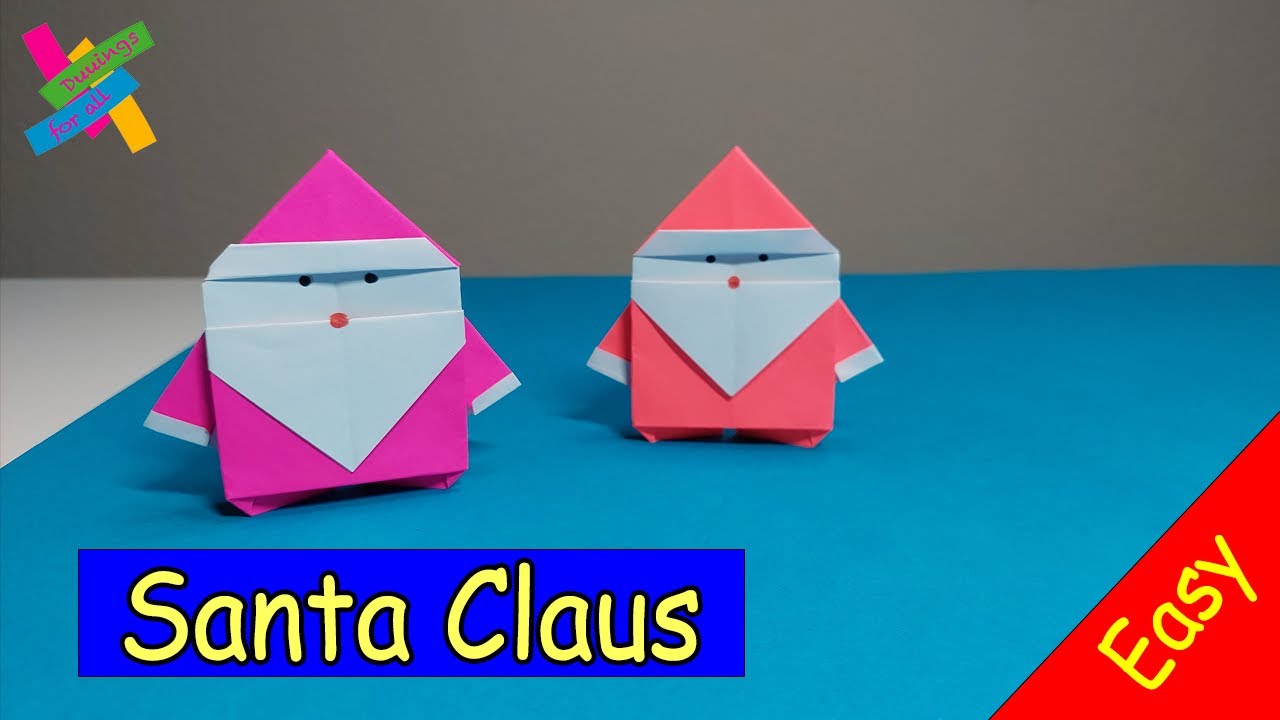 How to fold SANTA CLAUS | DIY Origami Easy | Christmas | How to make a ...