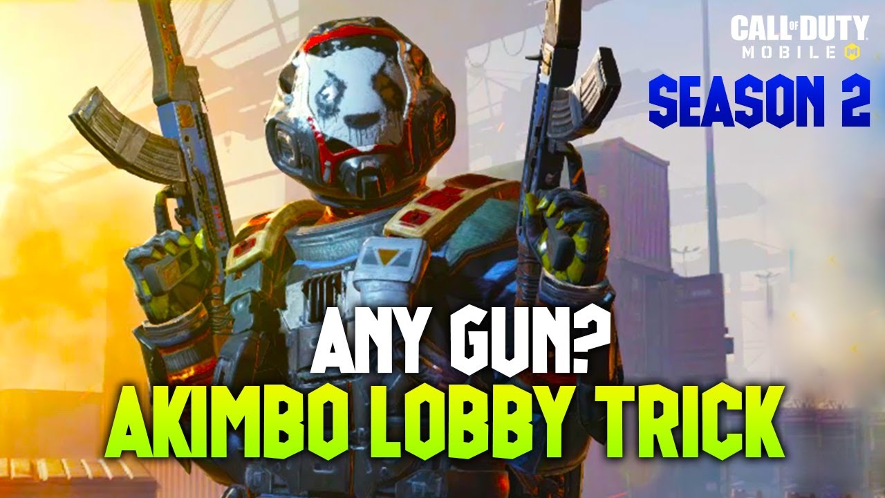 AKIMBO ANY GUN IN LOBBY SEASON 2 COD MOBILE | CALL OF DUTY MOBILE ...