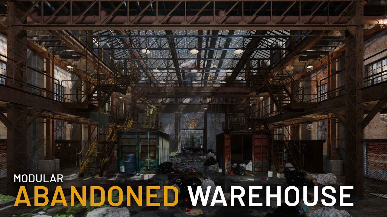 Modular Abandoned Warehouse | Unreal Engine 4.72 - 5.4 - YouTube